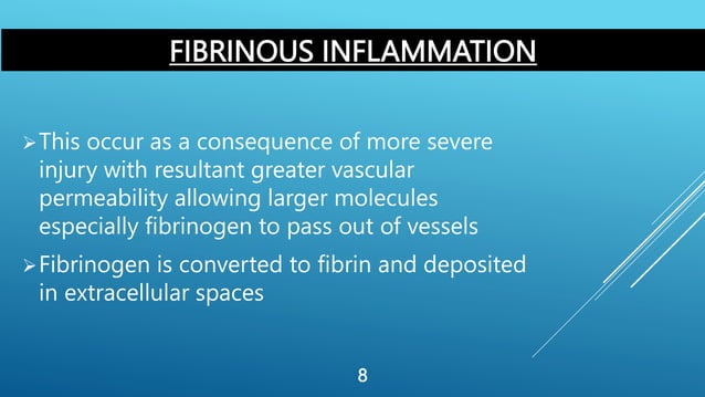 Morphological patterns and outcomes of acute inflammation | PPTX