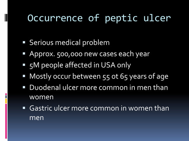 Pathology of Peptic Ulcer | PPTX | Digestive Disorders | Diseases and ...