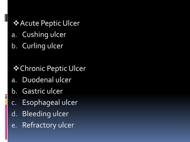 Pathology of Peptic Ulcer | PPTX | Digestive Disorders | Diseases and ...