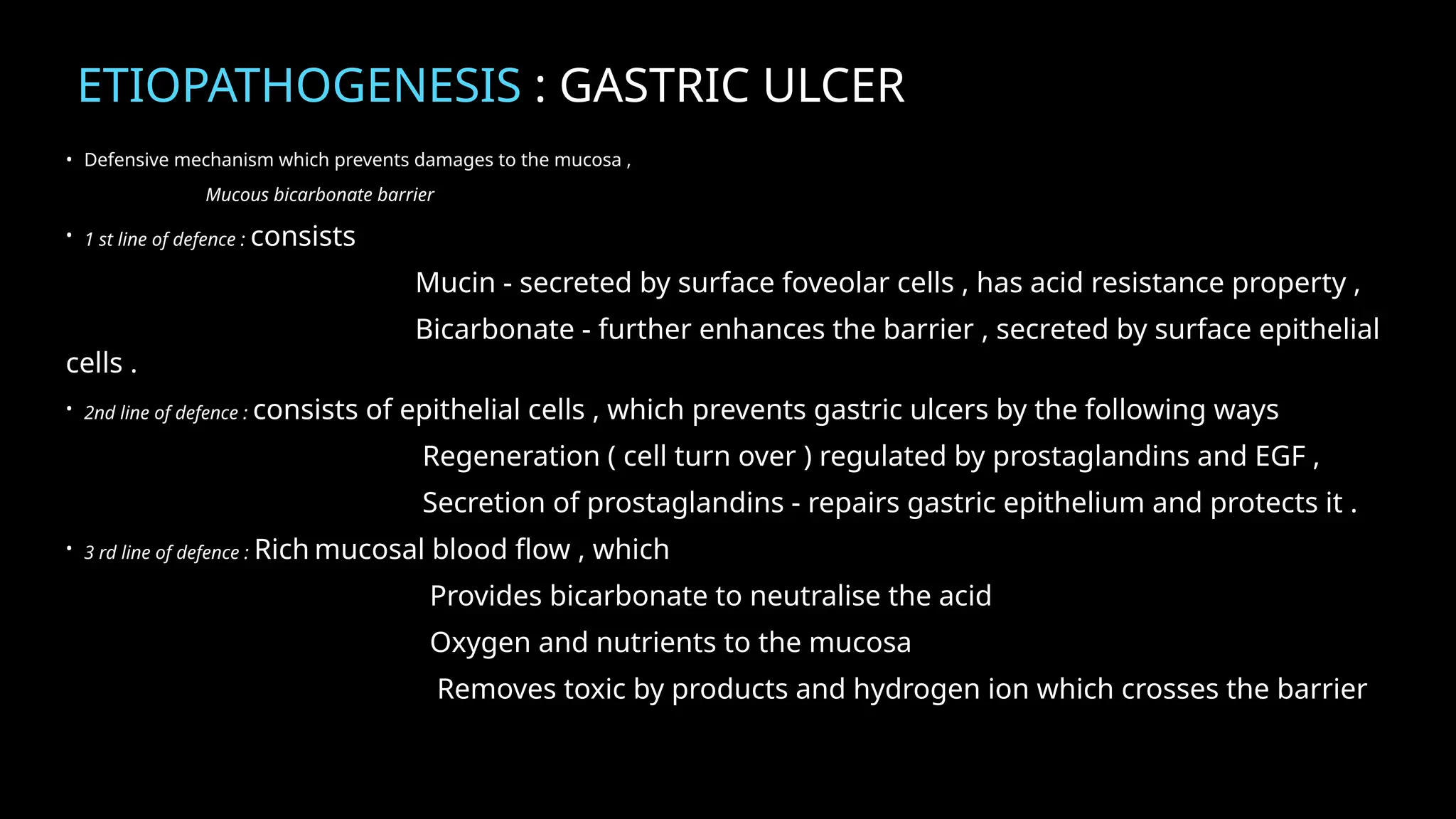 Pathology - peptic ulcer disease and its treatment | PPTX