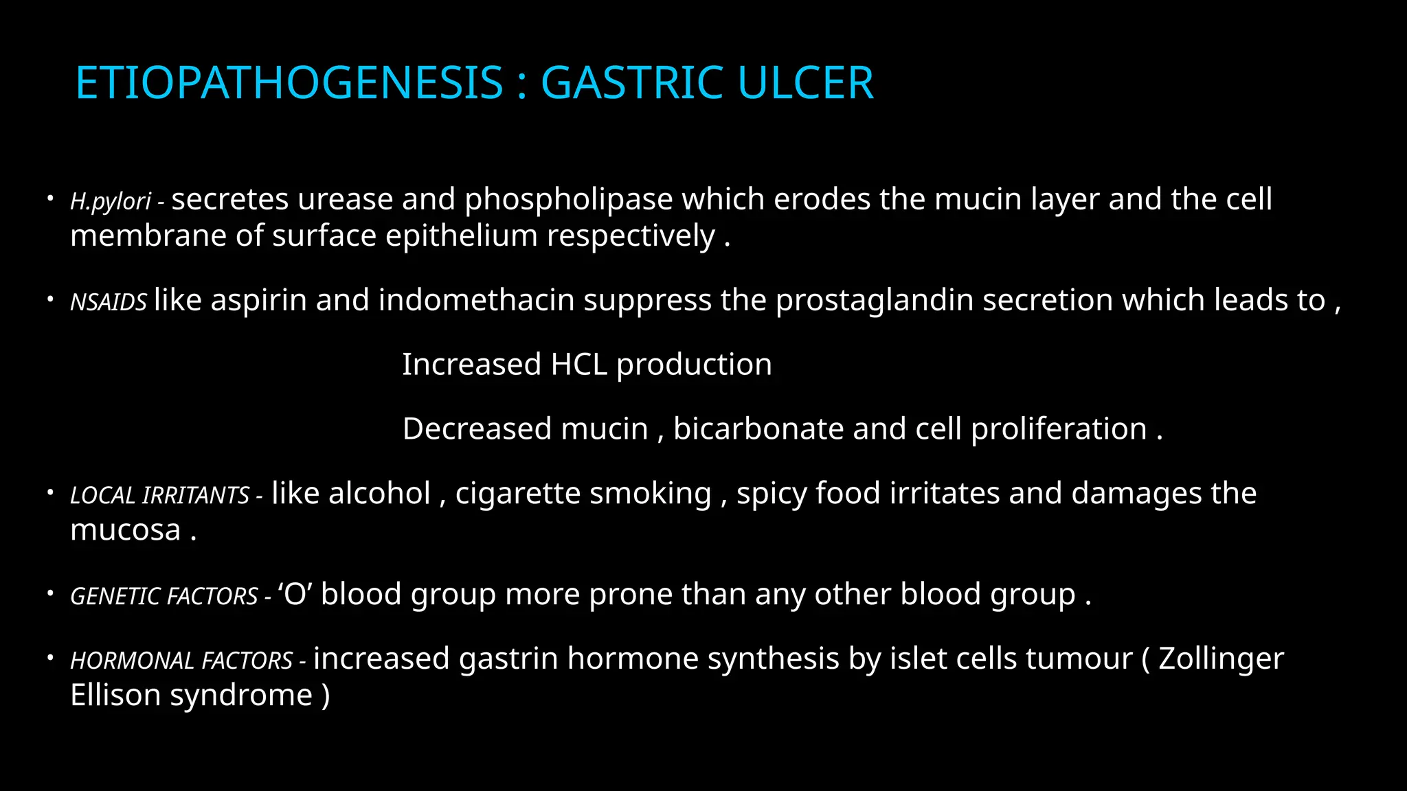 Pathology - peptic ulcer disease and its treatment | PPTX
