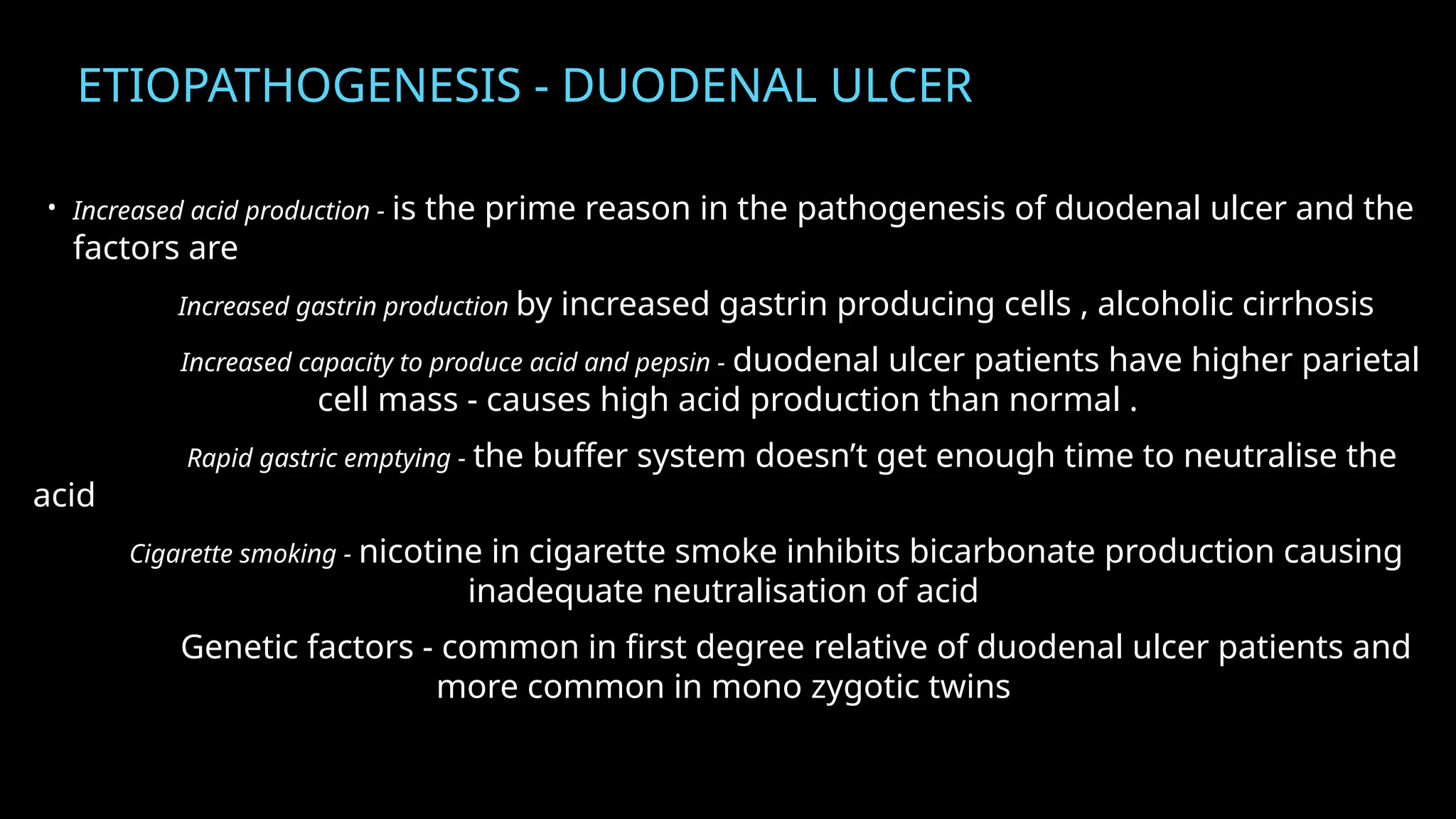 Pathology - peptic ulcer disease and its treatment | PPTX