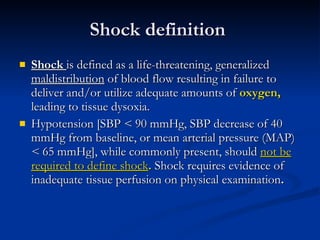 Patho Physiology And Icu Management Of Septic Shock | PPT