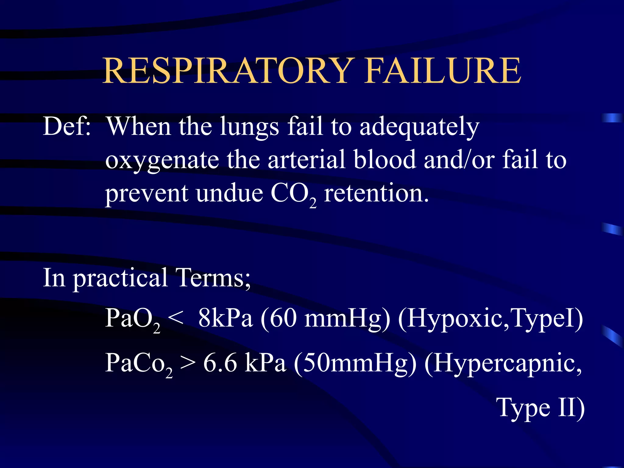 Patho Physiology Of Respiratory Failure | PPT