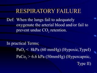 Patho Physiology Of Respiratory Failure | PPT