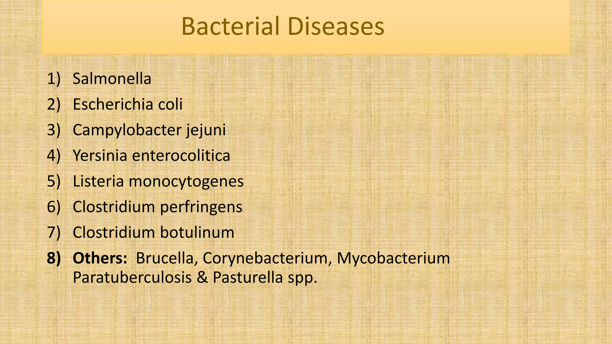 Meat Borne Diseases | PPTX