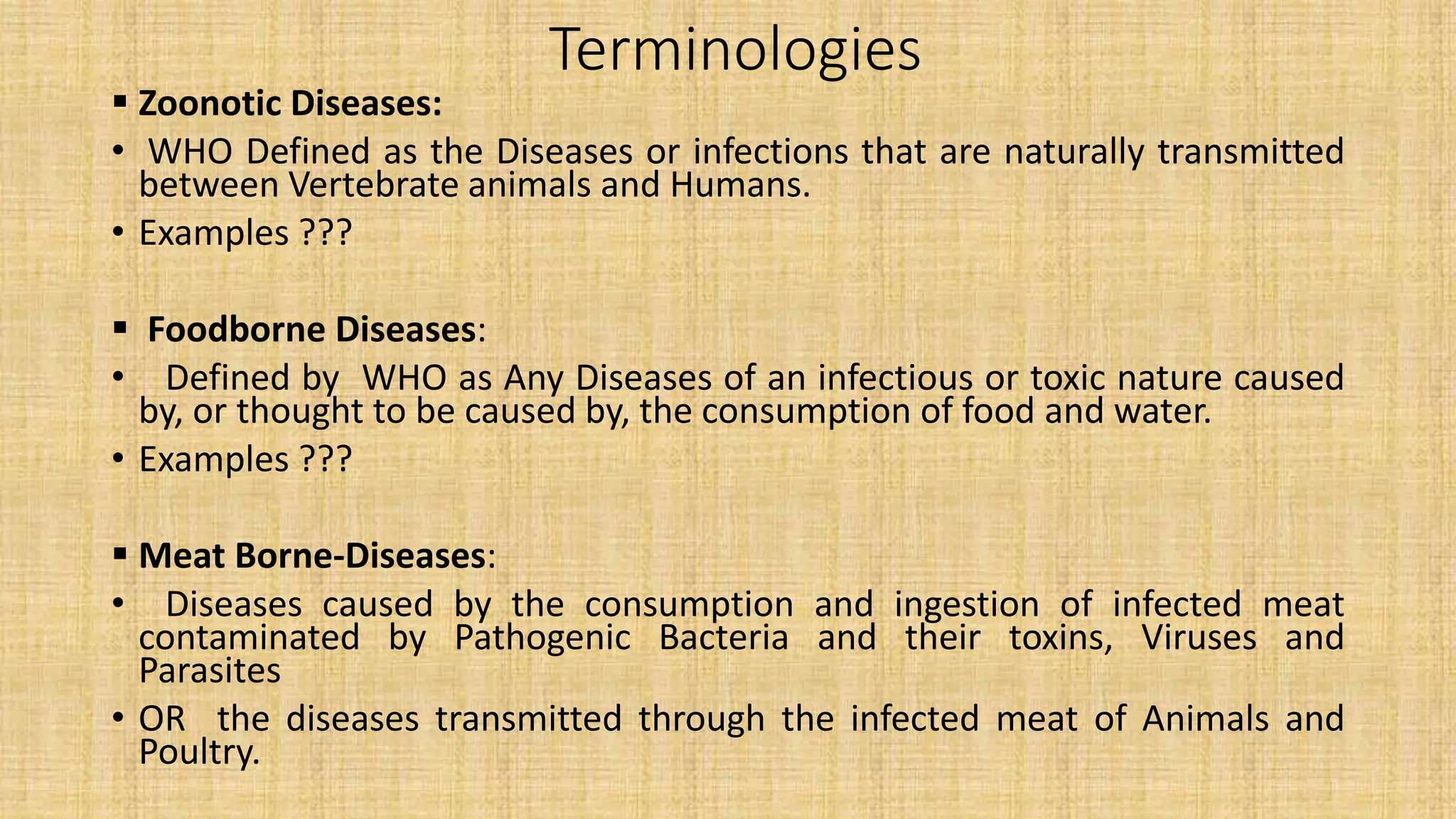 Meat Borne Diseases | PPTX