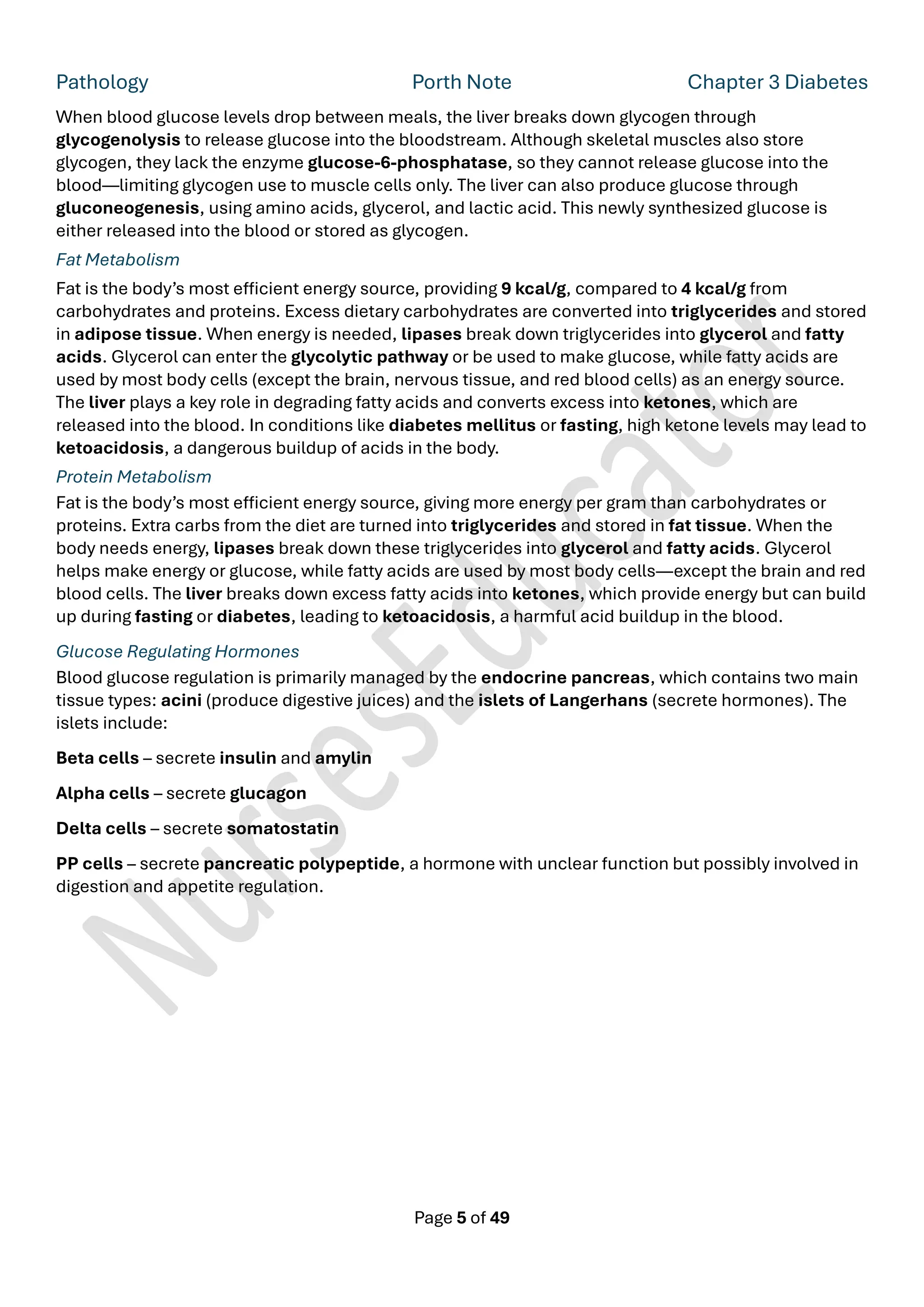 Diabetes Mellitus – Chapter 3 | Pathophysiology, Complications ...