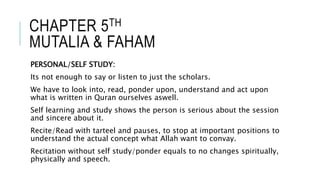 Path Of Quran Chapter 5 From The Book Quran Ka Rasta Ppt Free Download