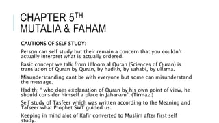 Path of Quran chapter 5 from the book Quran ka Rasta | PPTX