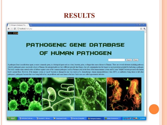 Pathogenic Gene Database of Human Pathogen | PPT