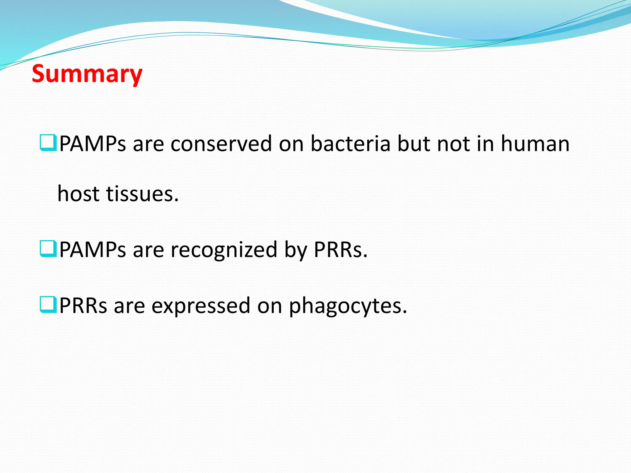 PATHOGEN ASSOCIATED MOLECULAR PATTERNS (PAMPs) - 2024 NOTES.pptx