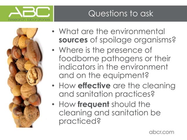 How to establish a pathogen environmental monitoring program | PPTX
