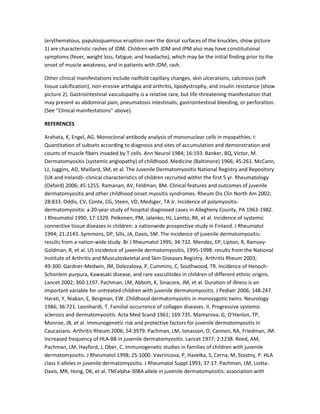 Pathogenesis And Clinical Manifestations Of Juvenile Dermatomyositis ...