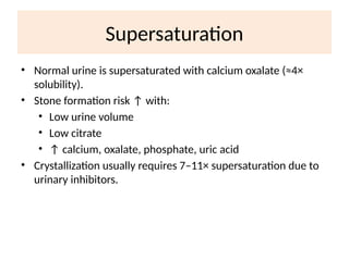 Pathogenesis and evaluation of urolithiasis POush 16.pptx
