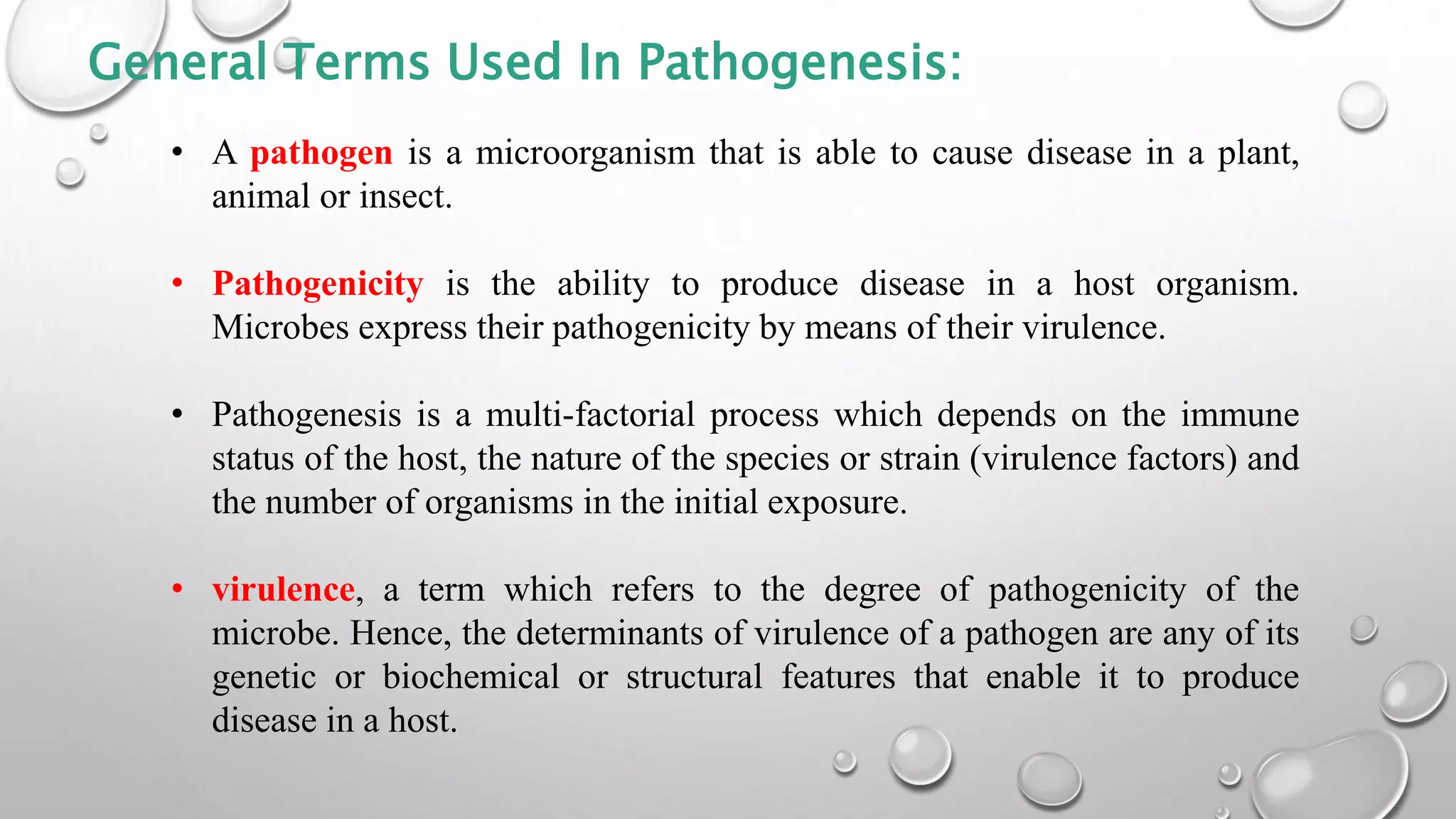 PATHOGENESIS