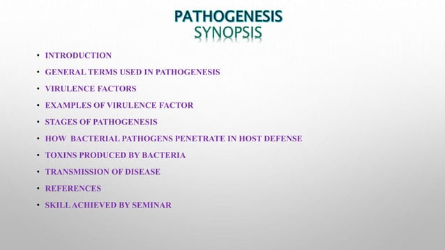 PATHOGENESIS | PPTX