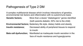 Pathogenesis DM | PPTX