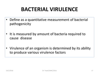Pathogenesis i bacterial virulence factors | PPTX