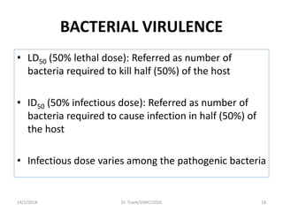Pathogenesis i bacterial virulence factors | PPTX