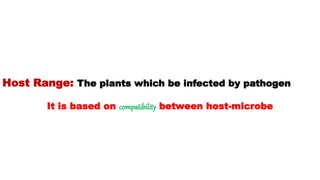 Pathogenesis in Plant Diseases: Inoculation | PPTX