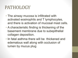 Pathogenesis of asthma | PPTX