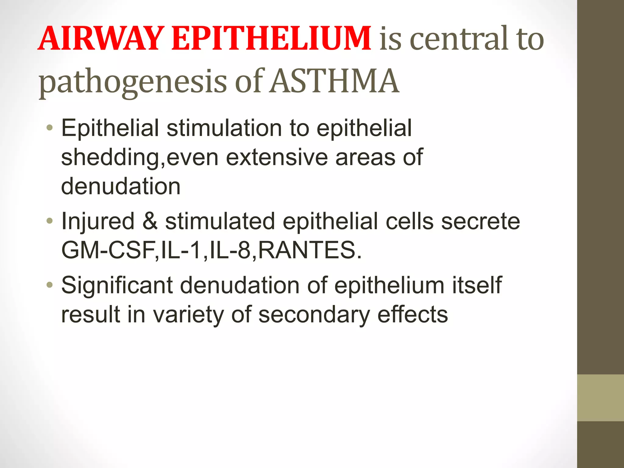 Pathogenesis of asthma | PPTX