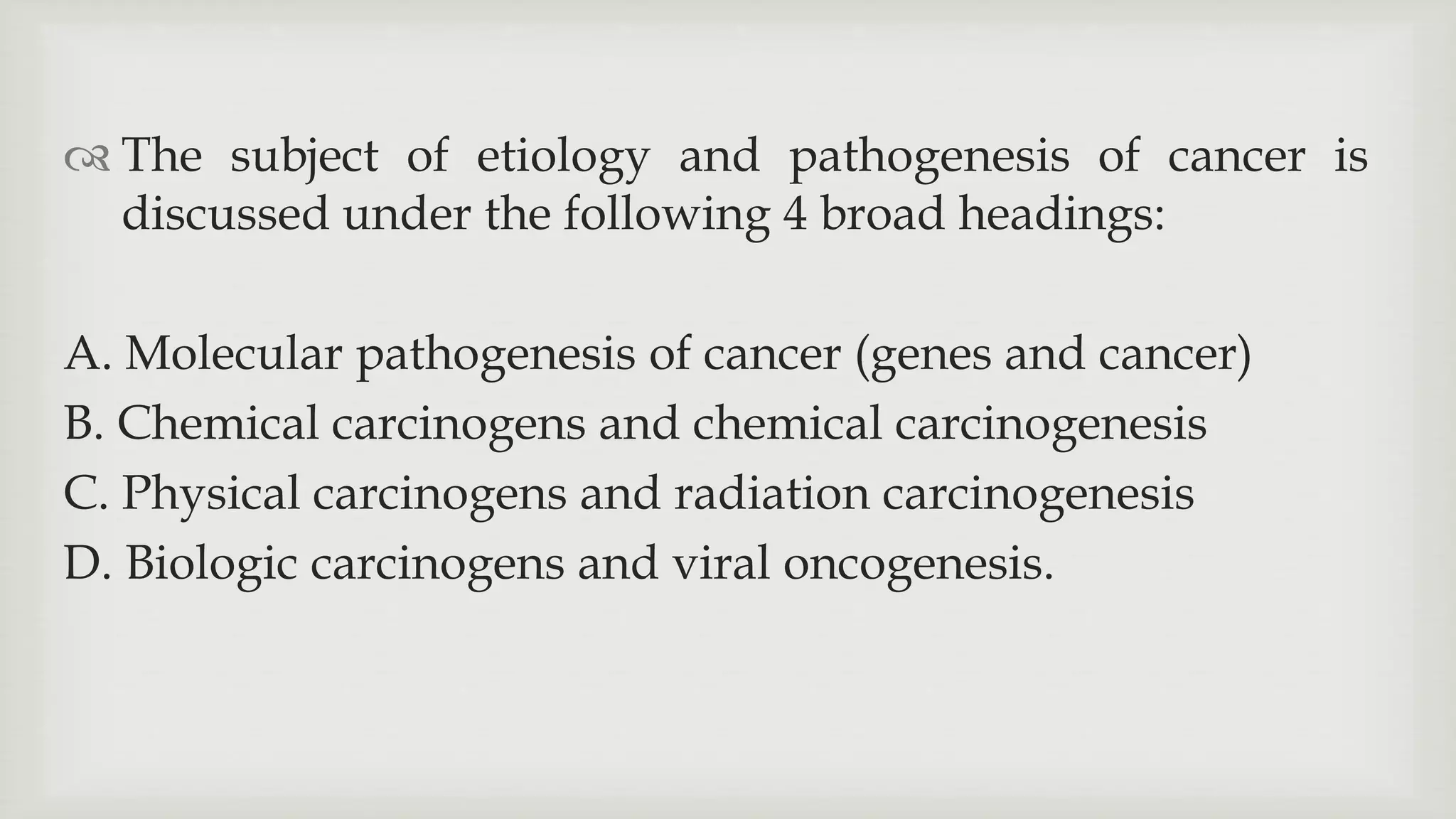 Pathogenesis of cancer | PPTX