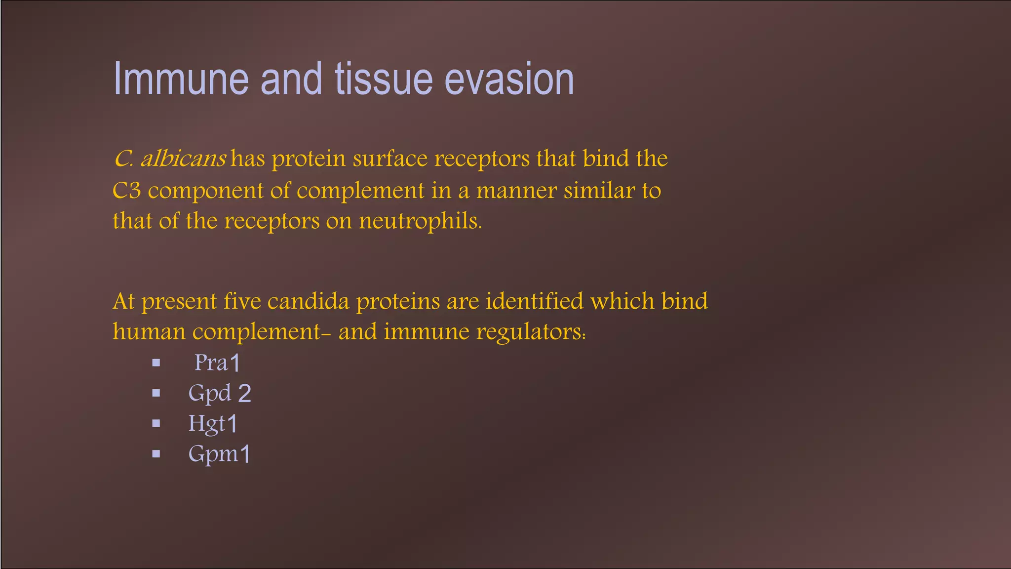 Pathogenesis of candida | PPTX