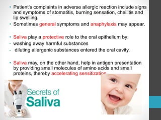 Pathogenesis of contact stomatitis | PPTX