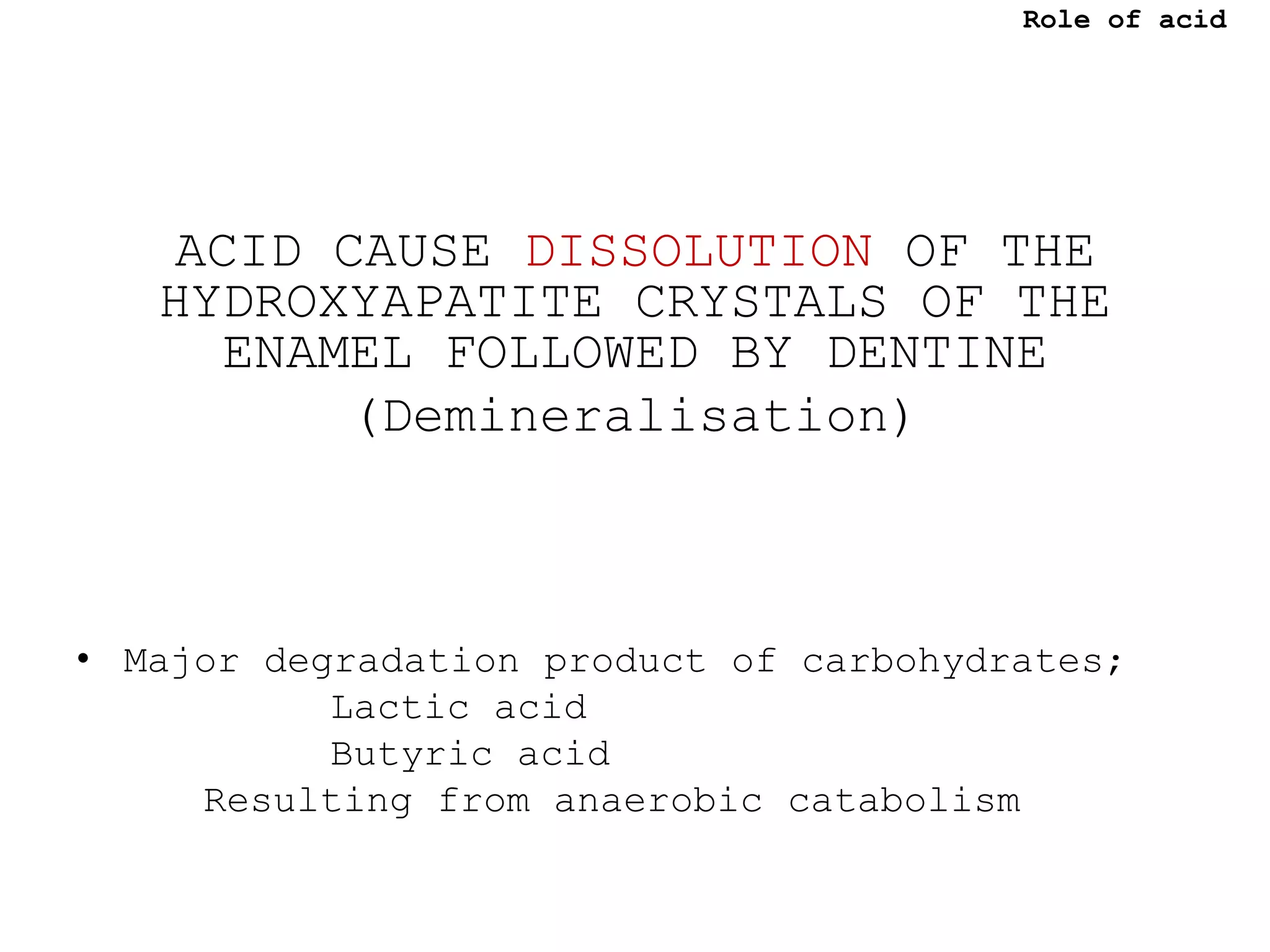 Pathogenesis of dental caries | PPSX
