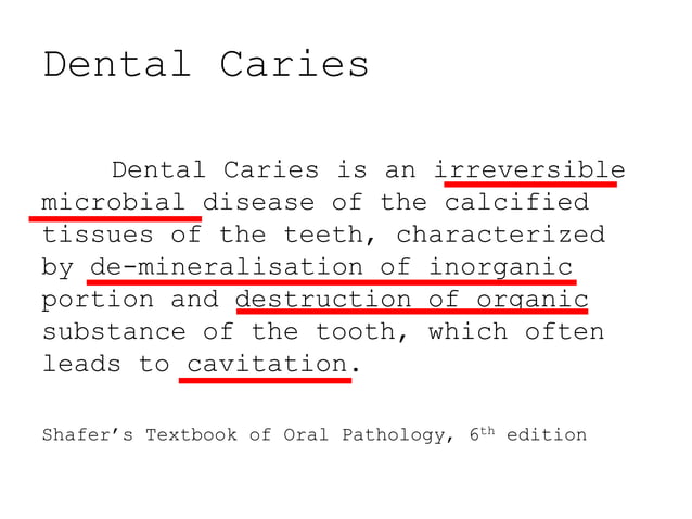 Pathogenesis of dental caries | PPSX | Dental Health | Diseases and ...