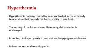 Pathogenesis of fever | PPTX