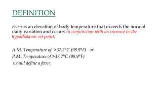 Pathogenesis of fever | PPTX