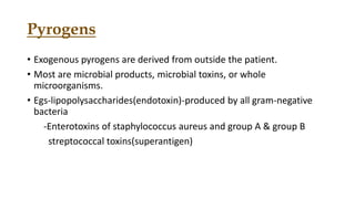 Pathogenesis of fever | PPTX