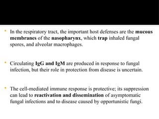 THE PATHOGENESIS OF FUNGAL INFECTIONS.pptx