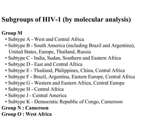 HIV INFECTION/AIDS - introduction, types | PDF