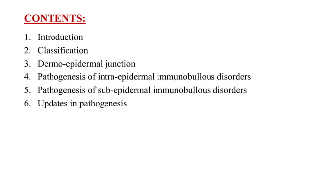 PATHOGENESIS OF IMMUNOBULLOUS DISORDERS AND UPDATES copy.pptx | Skin ...