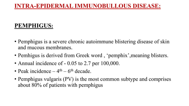 PATHOGENESIS OF IMMUNOBULLOUS DISORDERS AND UPDATES copy.pptx | Skin ...