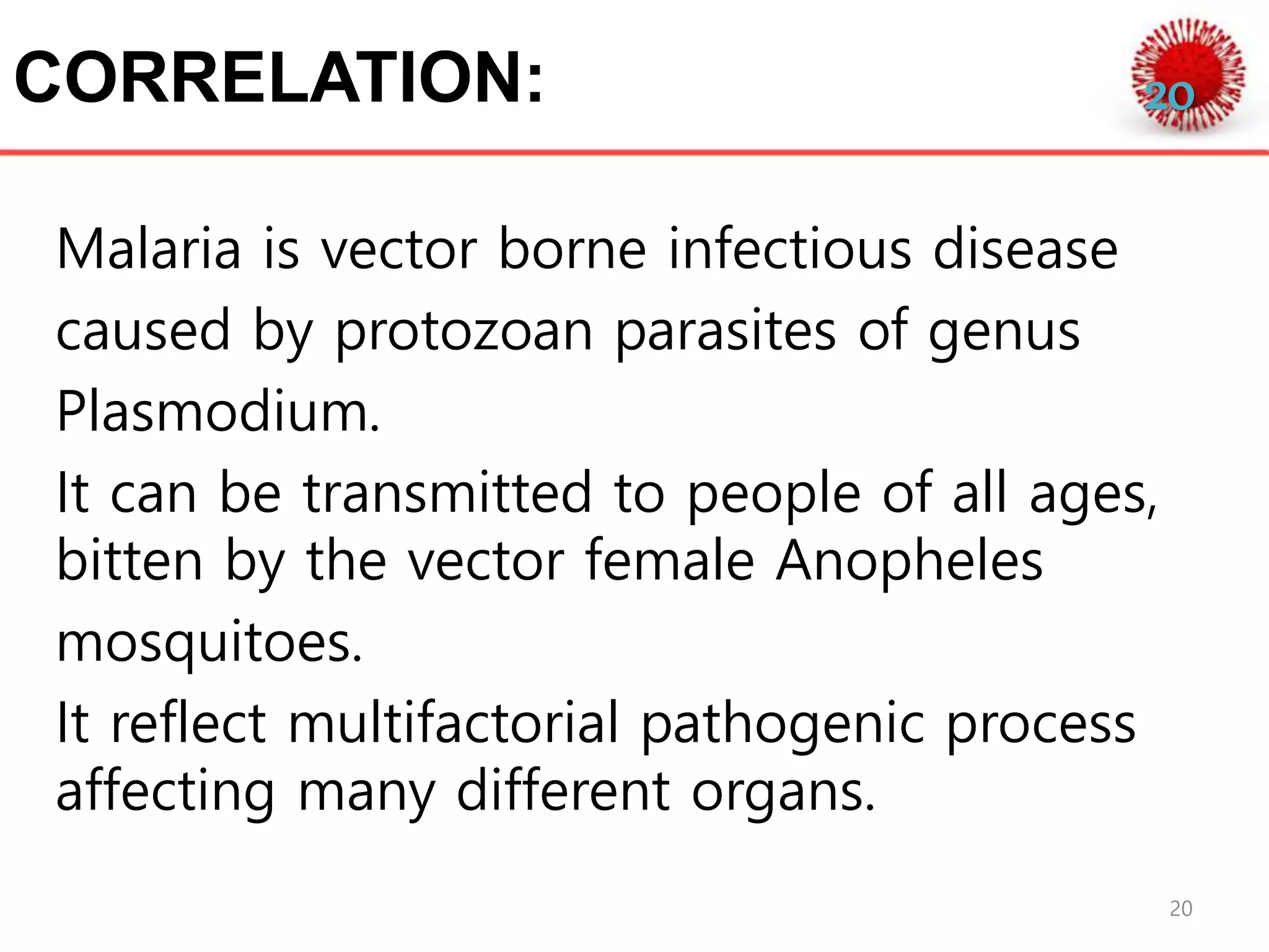 Pathogenesis of malaria | PPTX