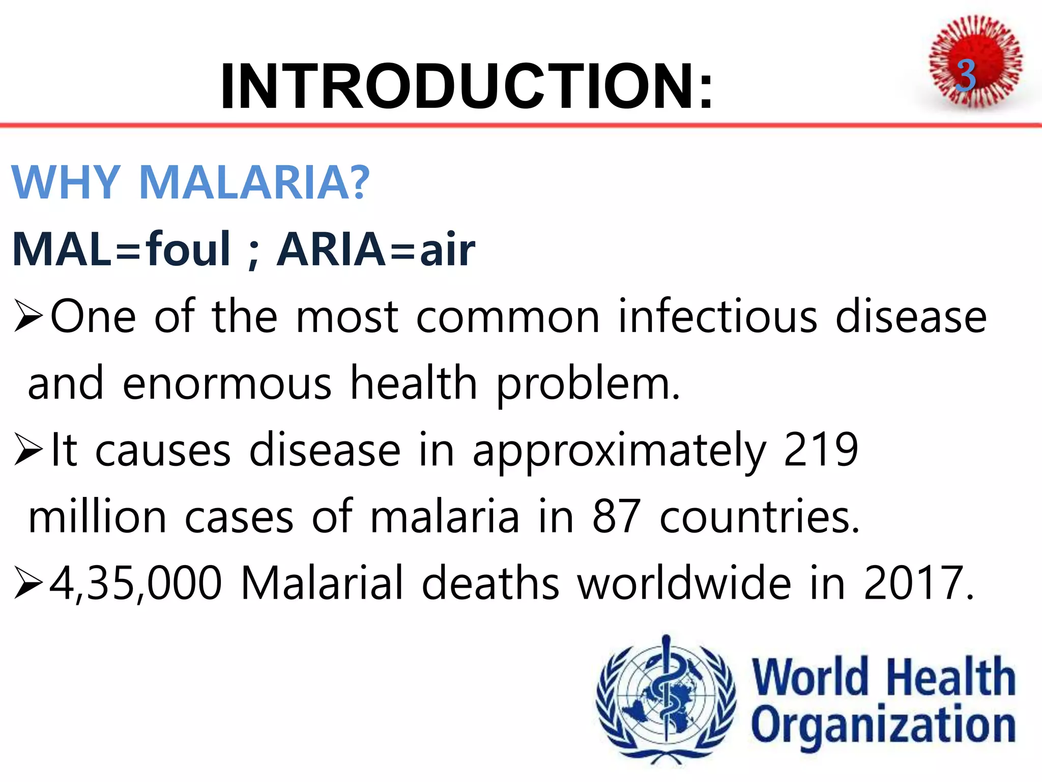 Pathogenesis of malaria | PPTX