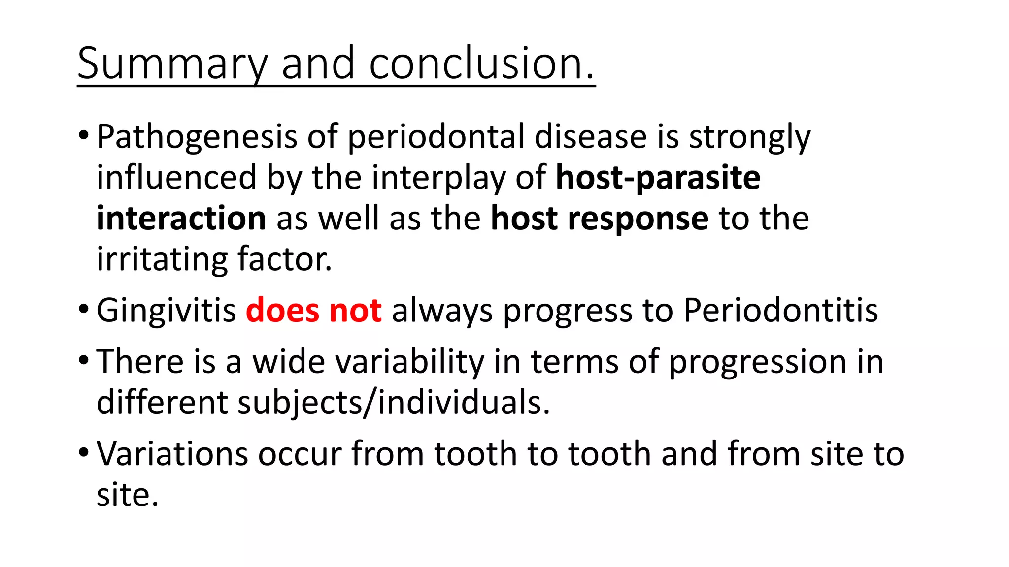 Pathogenesis of periodontal diseases | PDF