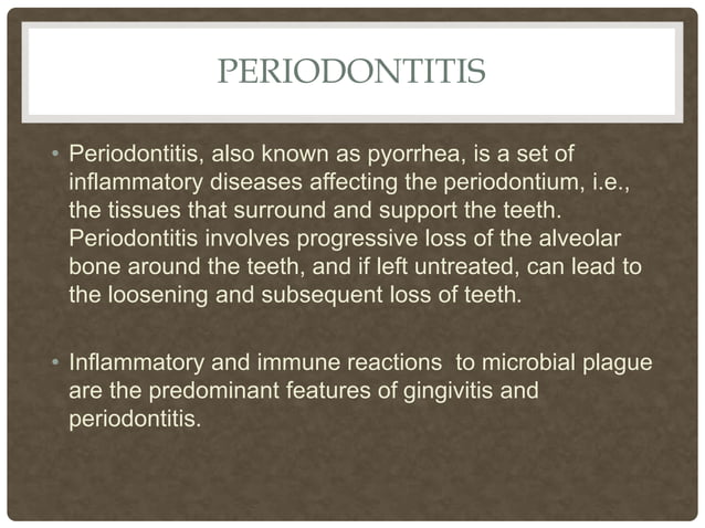 Pathogenesis of periodontitis | PPTX