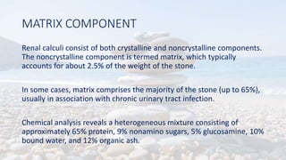 Pathogenesis of Urolithiasis | PPT