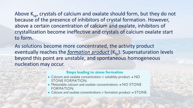 Pathogenesis of Urolithiasis | PPT