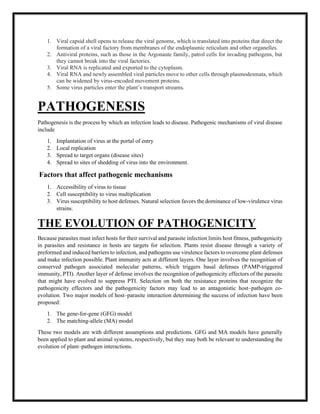 Pathogenicity control of plant viruses | PDF