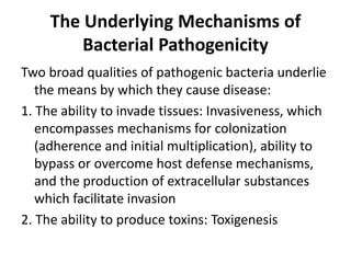 Pathogenic mechanisms of microbes of medical importance | PPTX