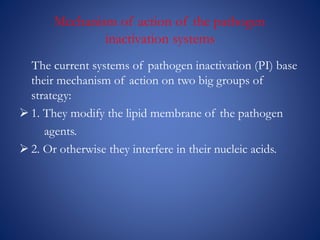 Pathogen inactivation by amotosalan | PPT