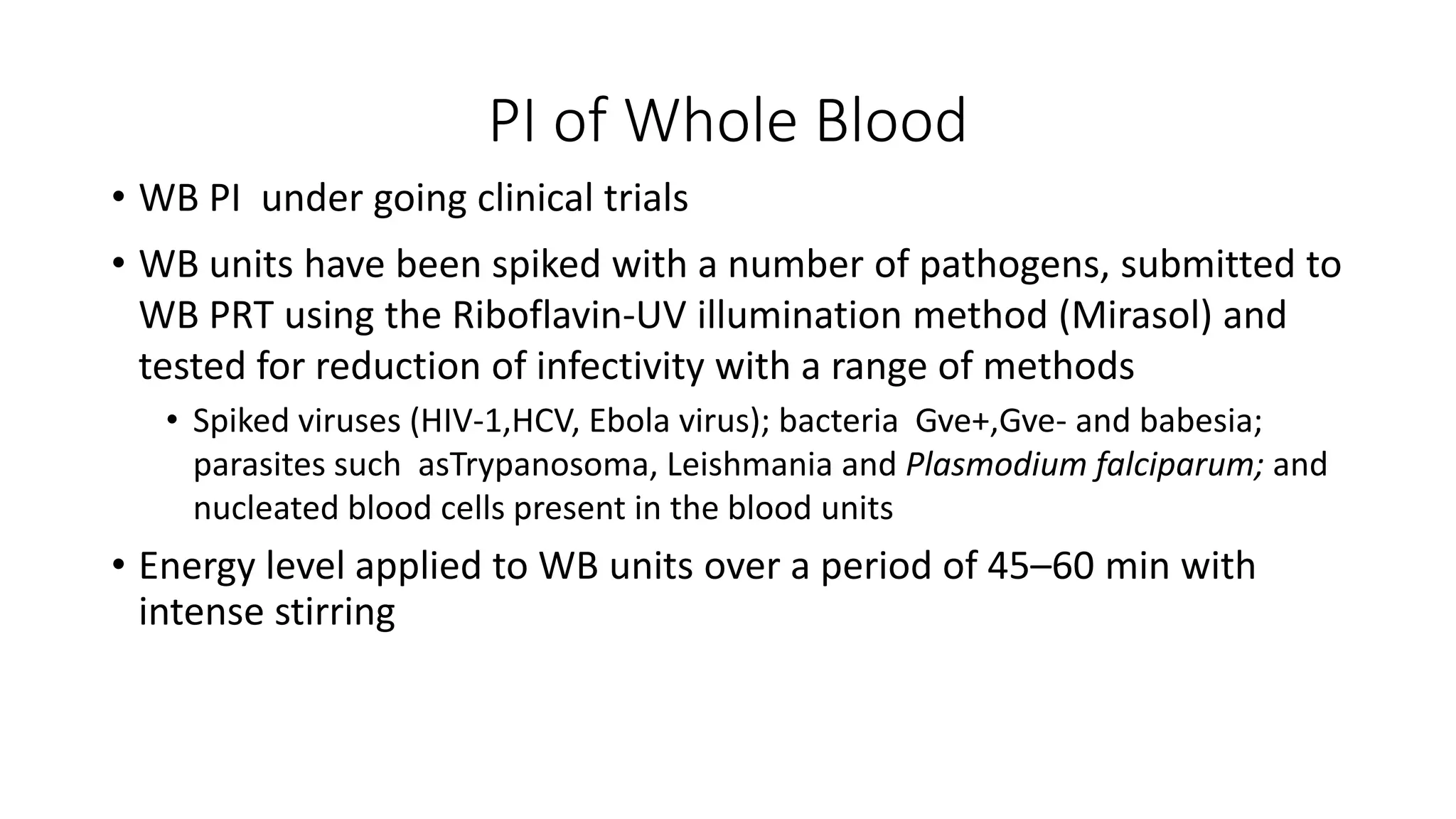 Pathogen inactivation methods | PPTX