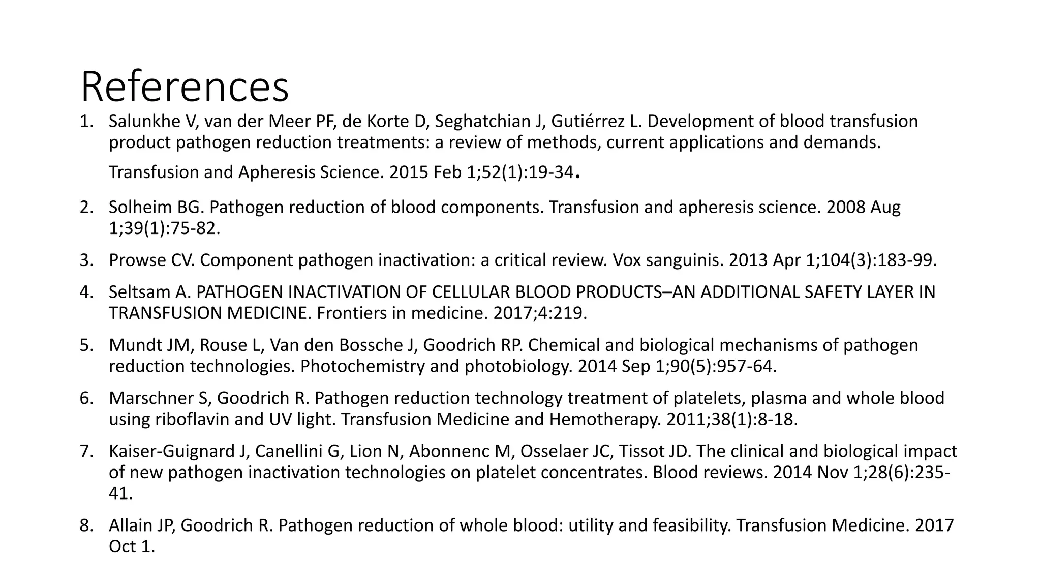 Pathogen inactivation methods | PPTX